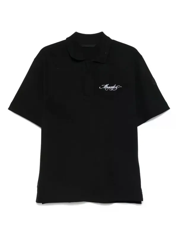 Moncler Logo-embroidered Polo Shirt