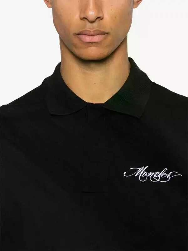 Moncler Logo-embroidered Polo Shirt
