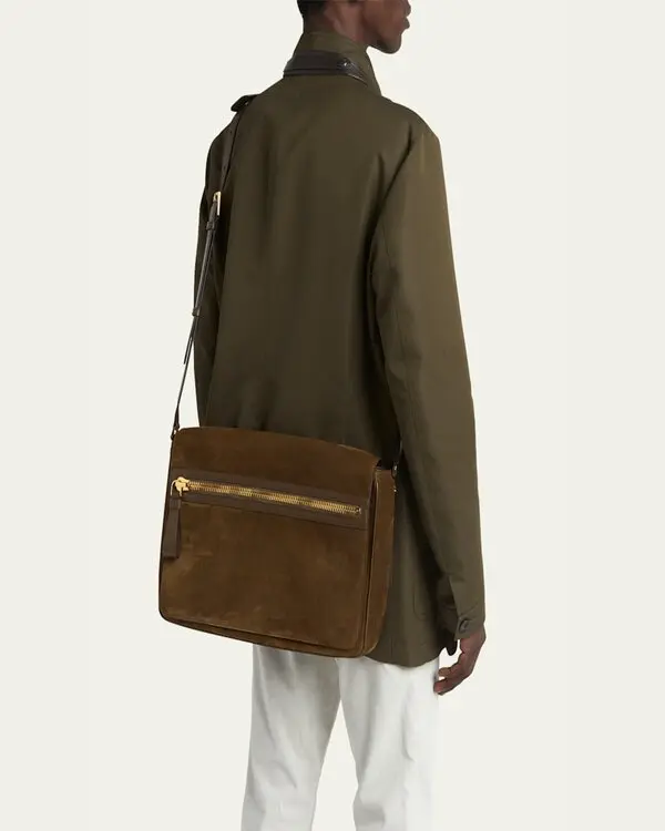 TOM FORD Buckley Large Flap Messenger Bag