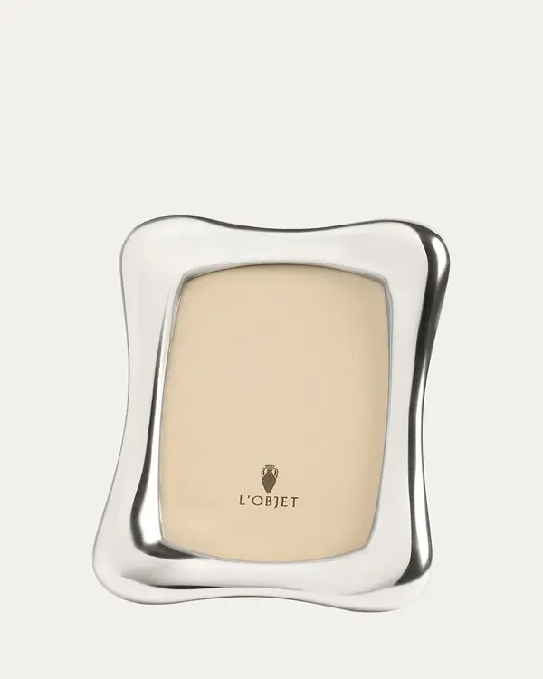 L'Objet Anton Frame, 4" X 6 - Platinum
