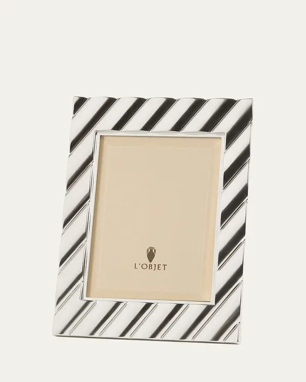 L'Objet Maxime Frame, 4" X 6 - Silver