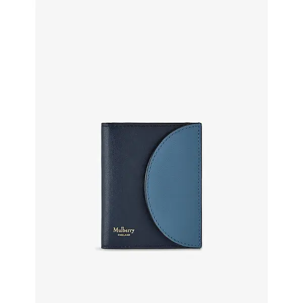 Mulberry Compact Bifold Leather Wallet - Brightonblue/night Sky
