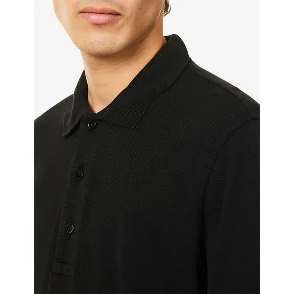 TOM FORD Short-sleeve Lyocell-cotton Piquet Polo Shirt - Black