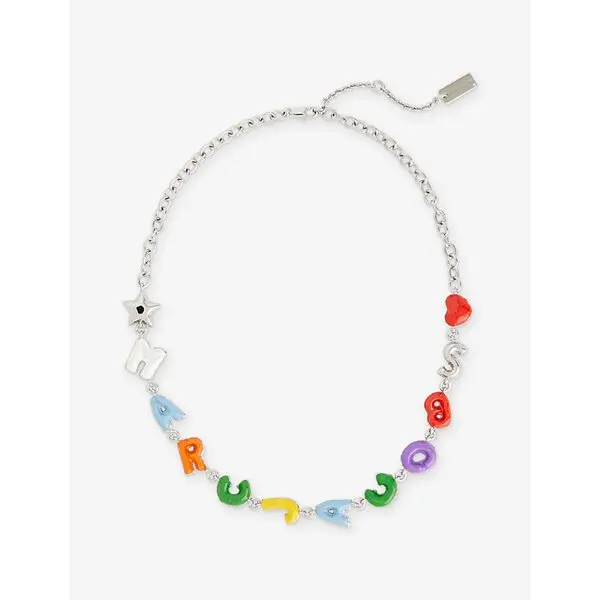 Marc Jacobs Balloon Brass Necklace - Silver Multi