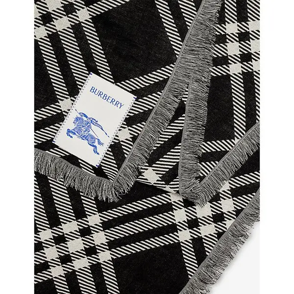 Burberry Wide Check Wool-silk Scarf