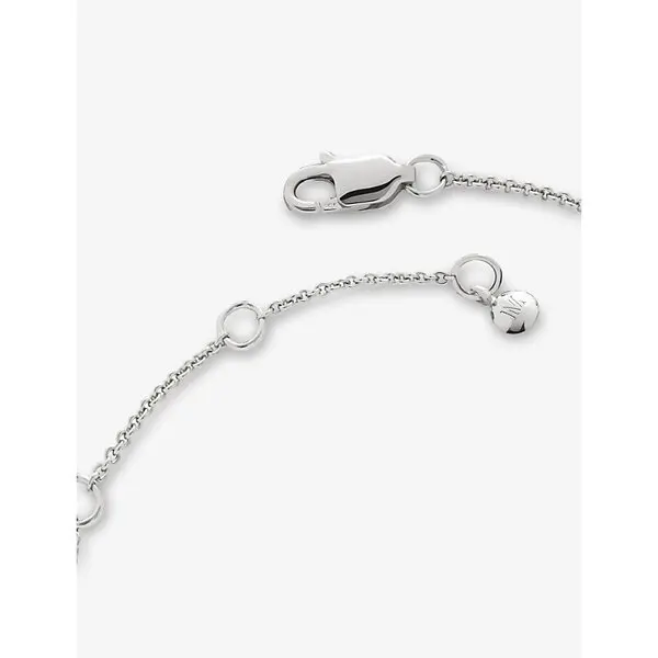Monica Vinader February Birthstone Amethyst Chain Bracelet - Silver