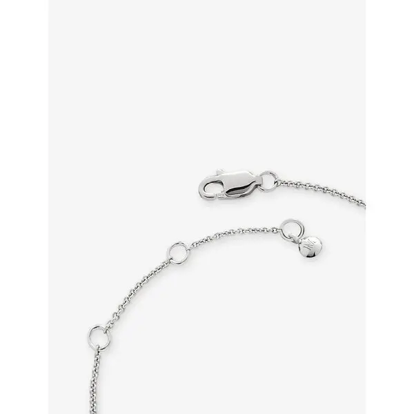 Monica Vinader March Birthstone Aquamarine Chain Bracelet - Silver