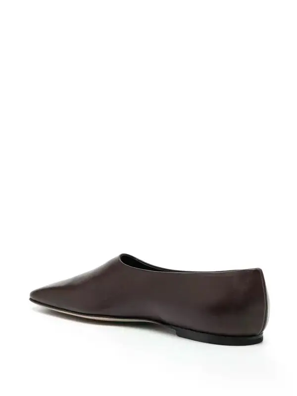 NEOUS Atlas Square-toe Leather Pumps - Brown