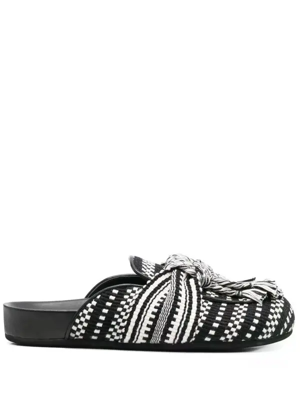 AMAMBAIH Two-tone Slippers - Black