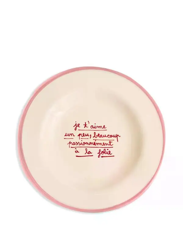 LAETITIA ROUGET I Like You Plate - White