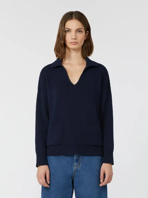 Max Mara Cotton Yarn Polo Sweater