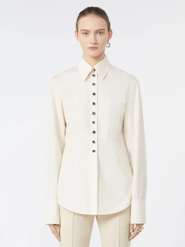 Max Mara Long-sleeved Poplin Shirt
