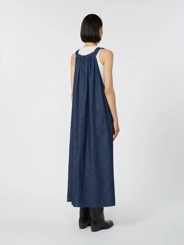 Max Mara Denim Dungaree Dress