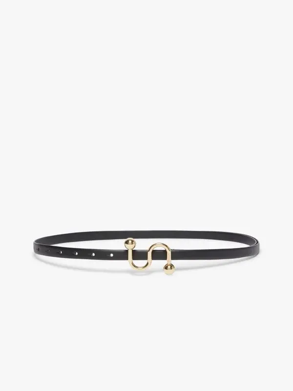 Max Mara Sportmax Monogram Belt With Buckle - Black