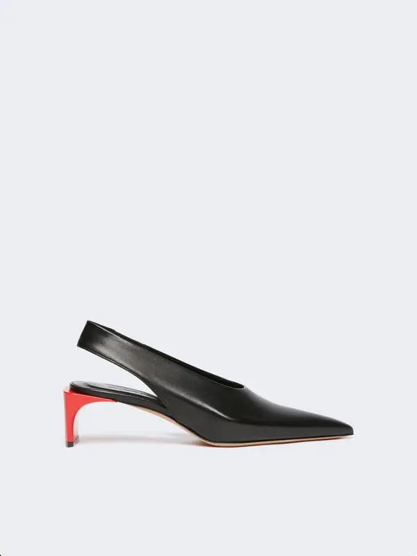 Max Mara Leather Slingbacks