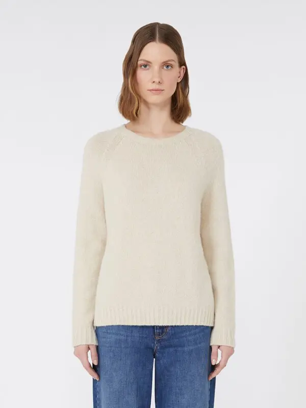Max Mara Alpaca And Cotton Sweater - Ivory