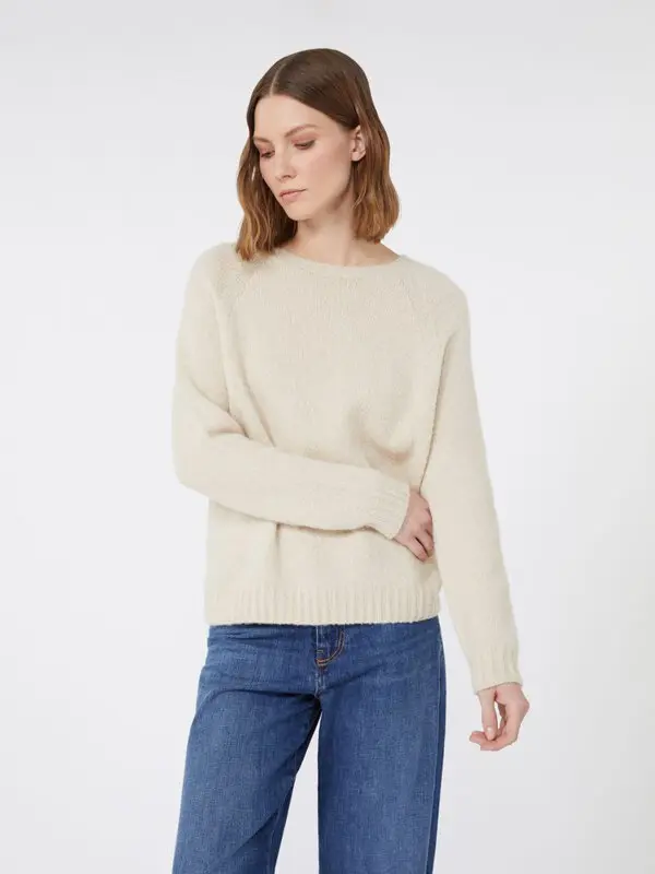 Max Mara Alpaca And Cotton Sweater - Ivory