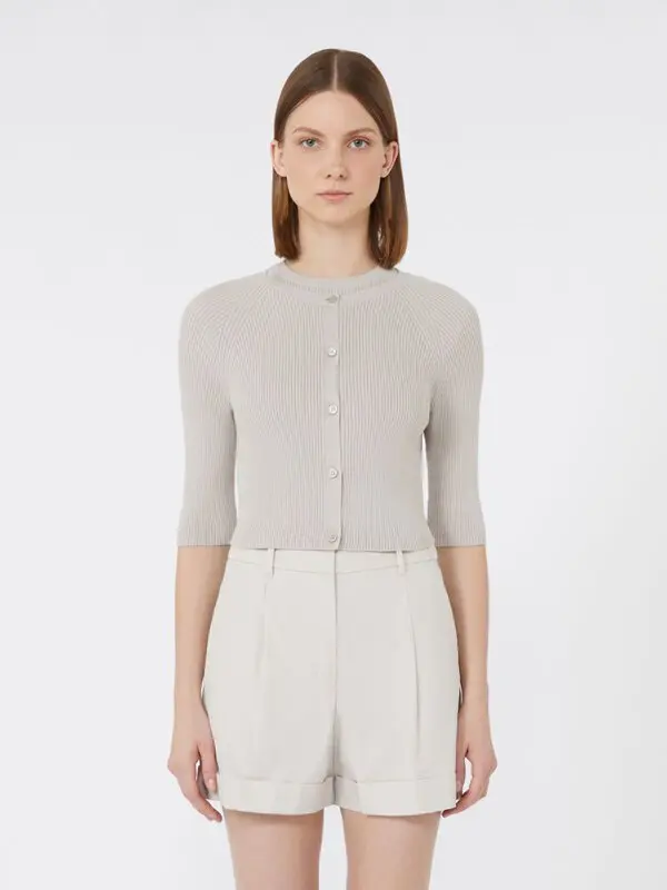 Max Mara Cropped Cotton Cardigan