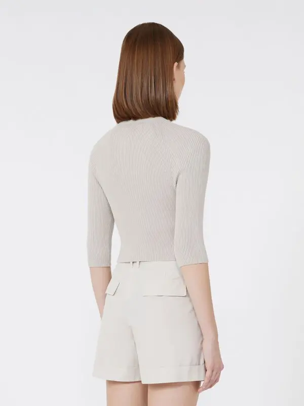 Max Mara Cropped Cotton Cardigan