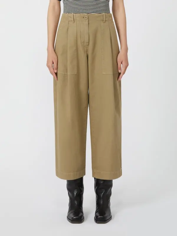 Max Mara Canvas Barrel-leg Trousers