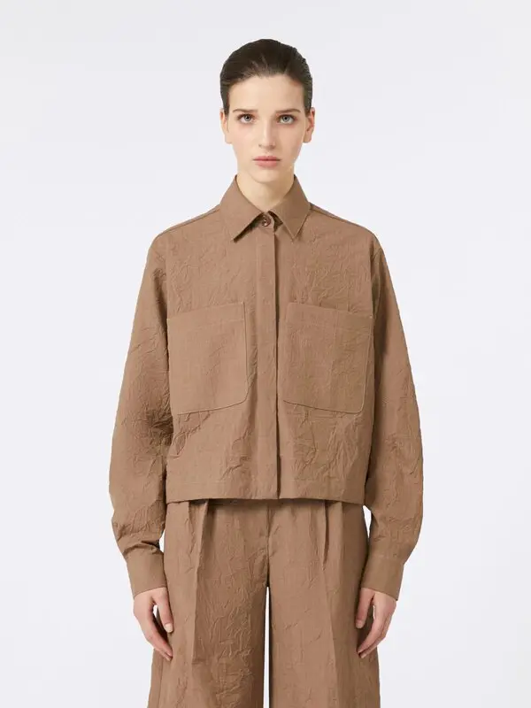 Max Mara Wool Boxy Jacket - Hazelnut Brown