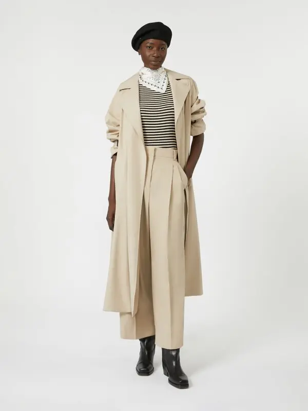 Max Mara Water-repellent Canvas Trench Coat