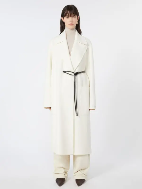 Max Mara Double-faced Robe Coat - Milk