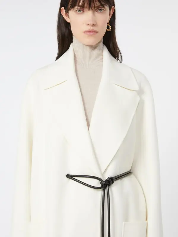 Max Mara Double-faced Robe Coat - Milk