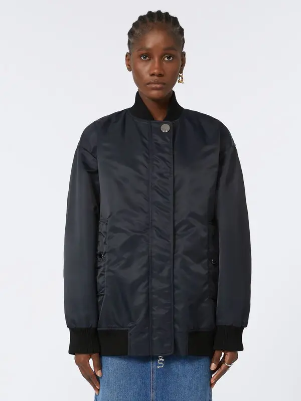 Max Mara Oversized Twill Bomber Jacket