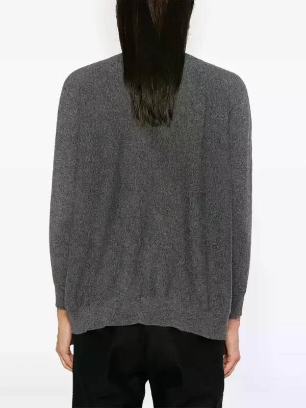 LISA YANG Kenny Anthracite Fine Knit Sweater - Grey