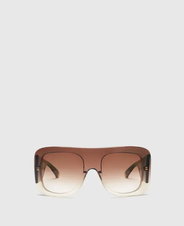 Stella McCartney Oversized Square Frame Sunglasses - Brown