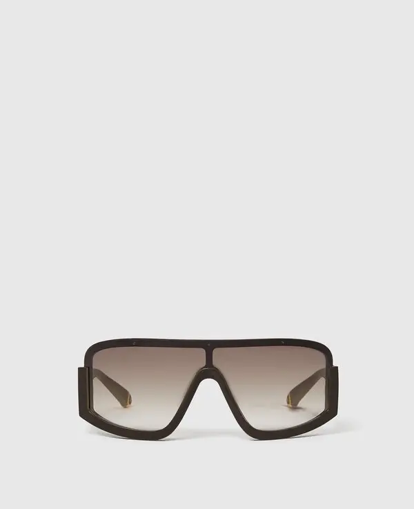 Stella McCartney Chunky Square Sunglasses - Chocolate Brown
