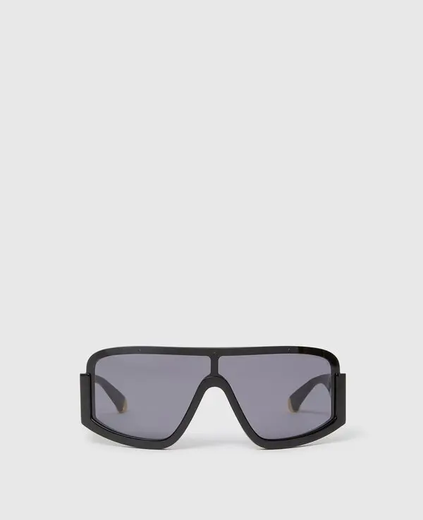Stella McCartney Chunky Square Sunglasses - Glossy Black