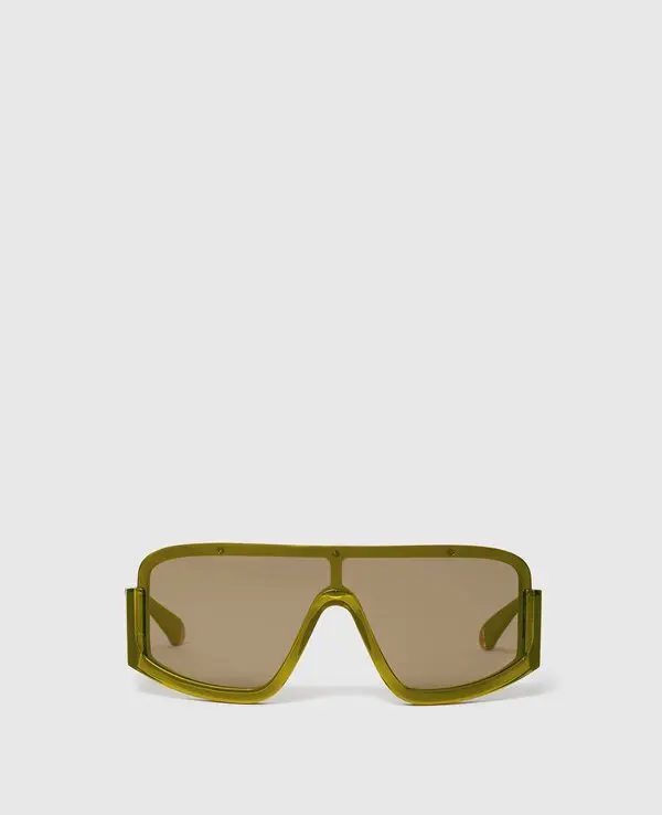 Stella McCartney Chunky Square Sunglasses - Khaki Green