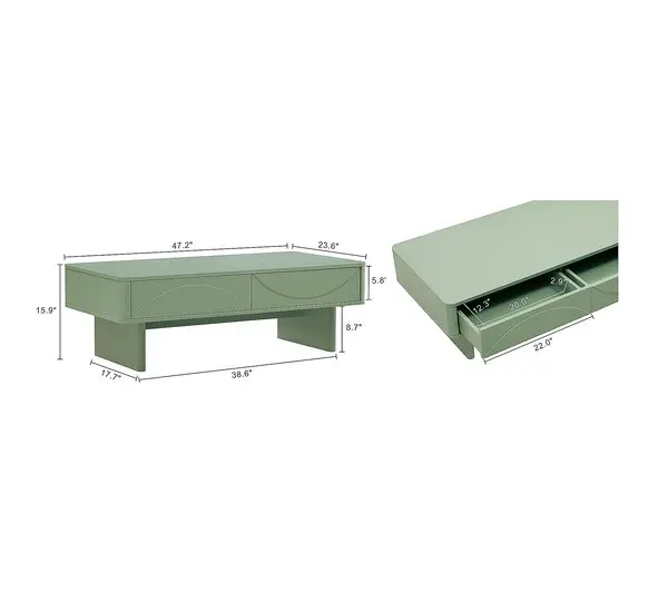 MANHATTAN COMFORT Ella Coffee Table