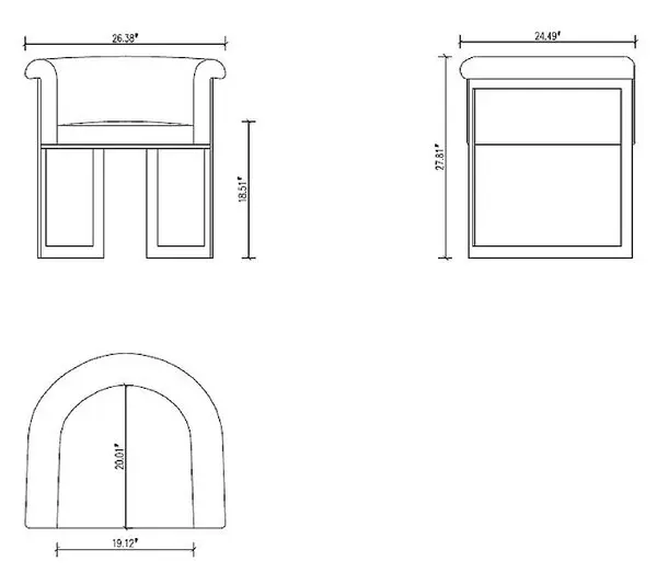MANHATTAN COMFORT Corso Dining Chair