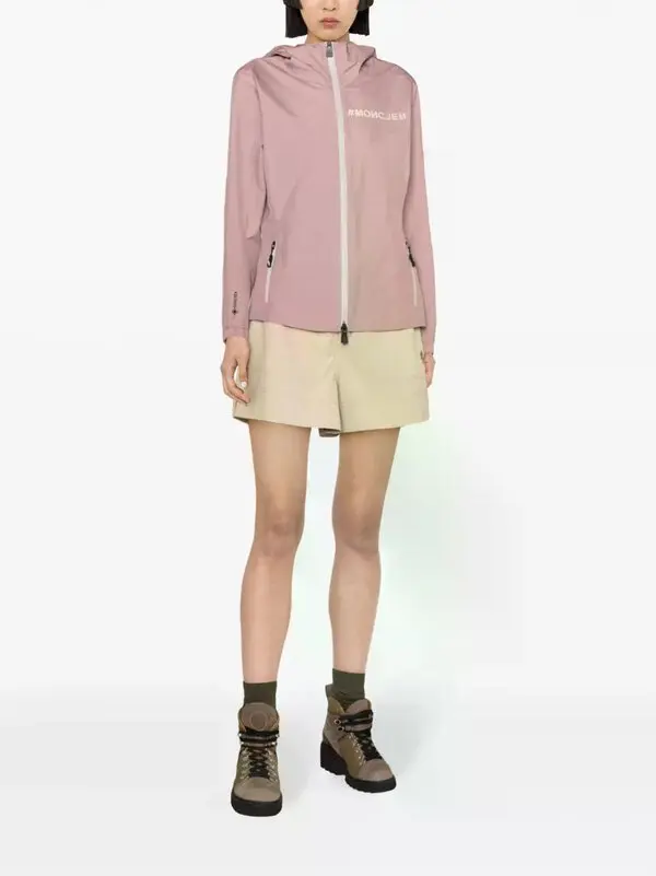 Moncler Mid-rise Straight-leg Shorts - Neutrals
