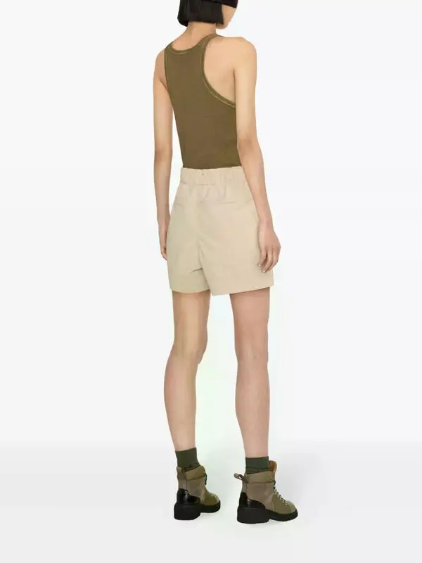 Moncler Mid-rise Straight-leg Shorts - Neutrals