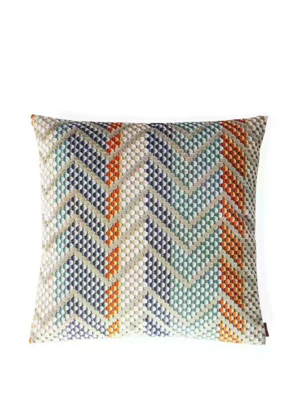 Missoni Chevron-patterned Cushion - Orange