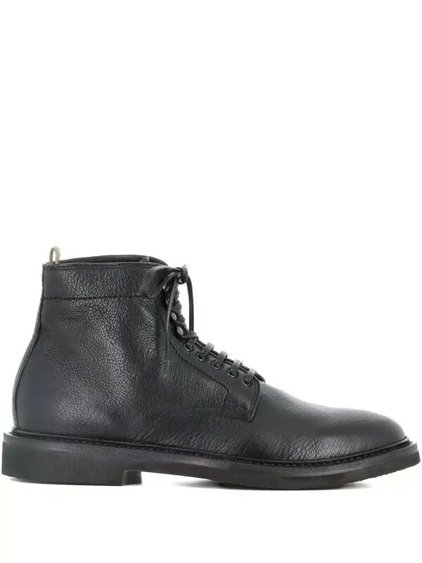 Officine Creative Lace-up Leather Boots - Black