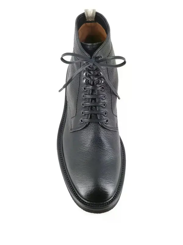 Officine Creative Lace-up Leather Boots - Black