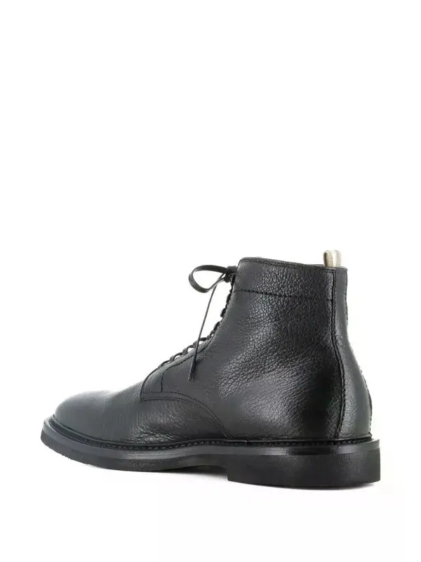 Officine Creative Lace-up Leather Boots - Black