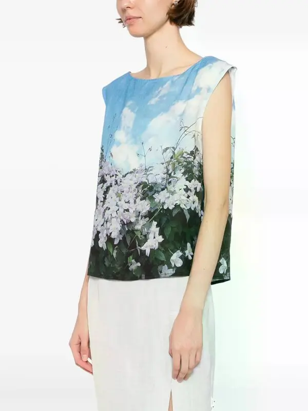 AGNÈS B. Floral-print Sleeveless Top