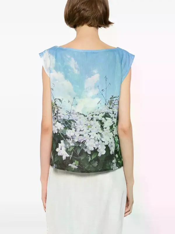 AGNÈS B. Floral-print Sleeveless Top