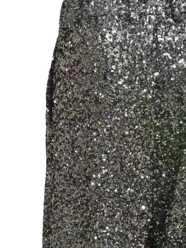 NINEMINUTES Sequin-embellished Trousers - Silver