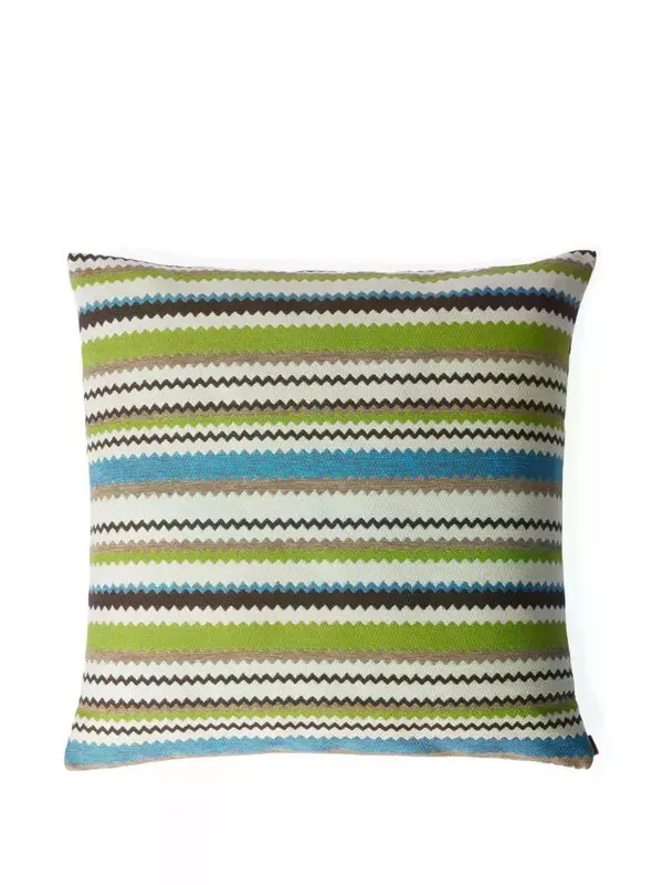 Missoni Zigzag-print Cushion - Blue