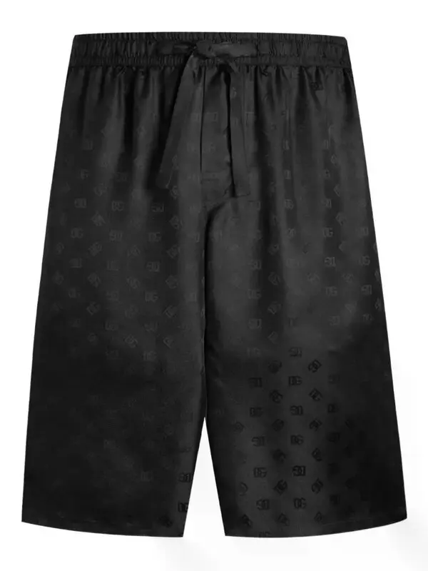 Dolce & Gabbana Logo-jacquard Silk Shorts