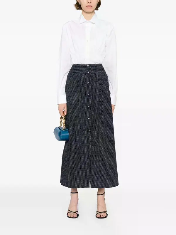 AGNÈS B. Polka Dot Print Skirt