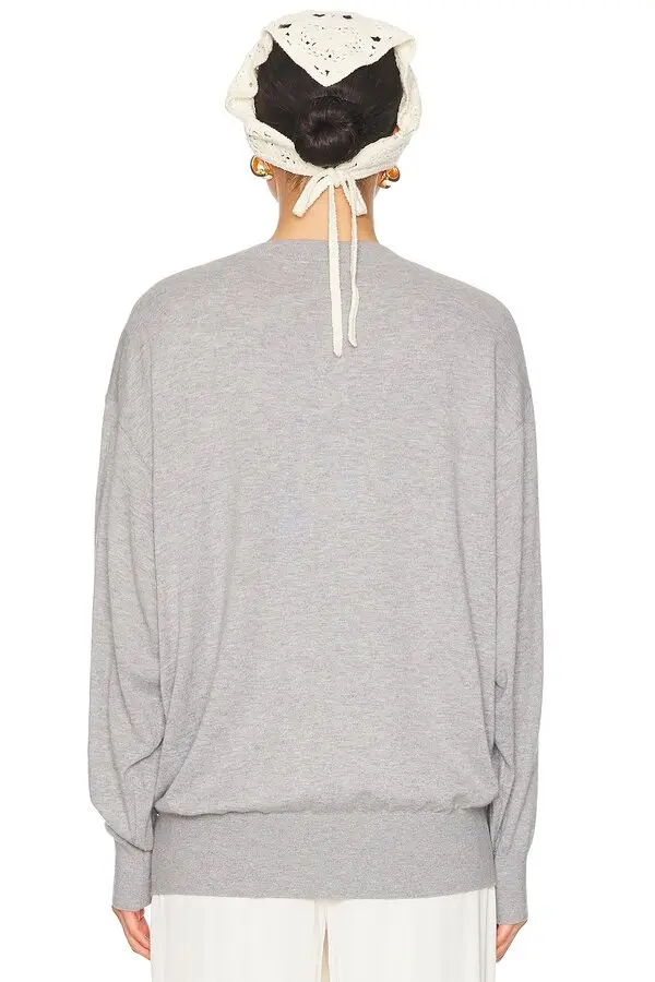 HELSA Oversized V Neck Sweater