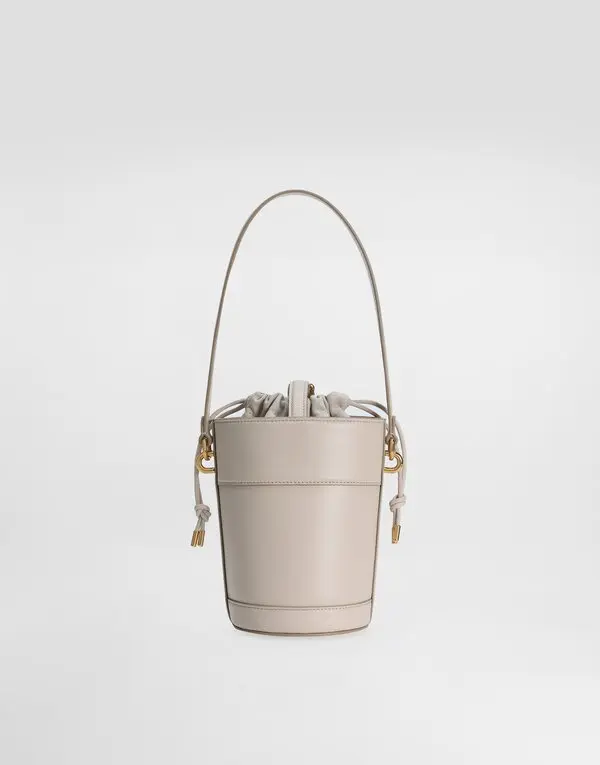 Dolce & Gabbana Calfskin And Canvas Capri Bucket Bag - Beige